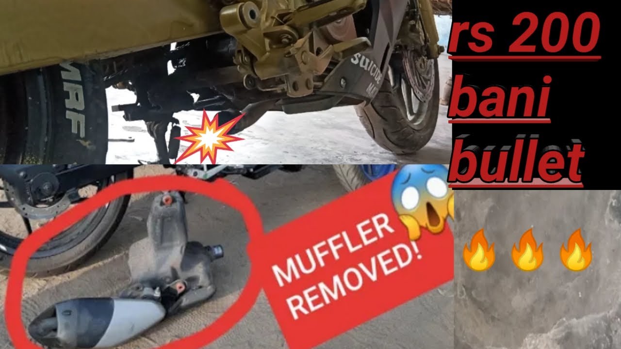 Rs 200 without exhaust || rs 200 bani bullet🔥🚫 - YouTube