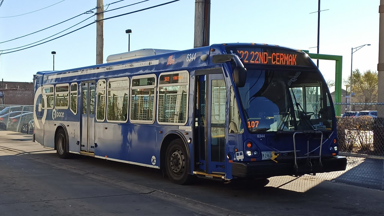 Ride On Pace Bus 2012-13 ElDorado National Axess BRT 6344 On Rt 322 to ...