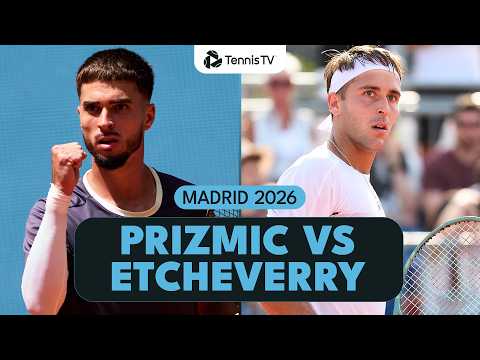 Dino Prizmic vs Tomas Martin Etcheverry High-Quality Match! | Madrid 2026 Highlights