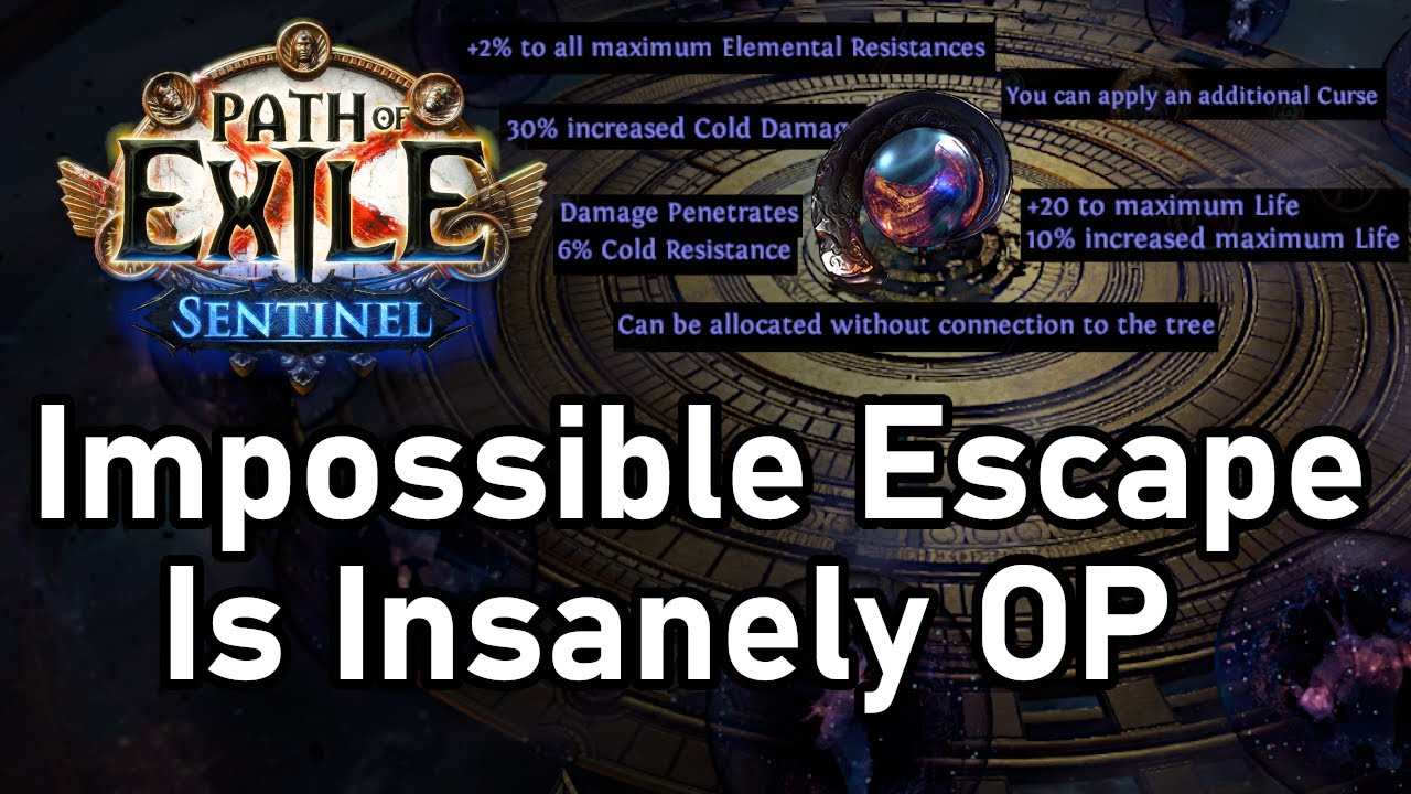 [PoE 3.18] New Unique Jewel Impossible Escape Is Insanely OP | Get 'Em ...