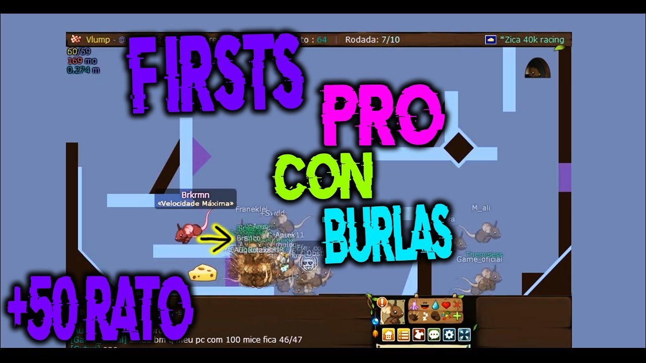 Transformice - FIRSTS PRO WITH BURLAS +50 MICE #1 - YouTube