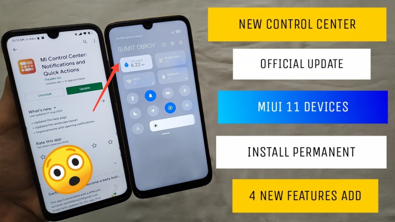 New Control Centre Update MIUI 11 Device | Install Anyone Without Root ...