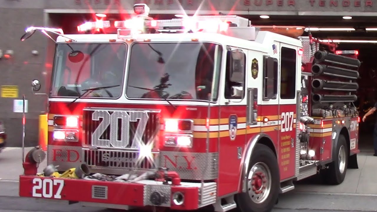 *First due* FDNY Engine 207 and Ladder 101 responding - YouTube
