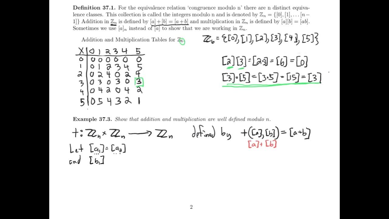 37 Congruence Arithmetic - YouTube