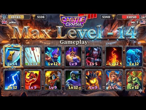 War Against Maximum Level Castle 14 Players! Castle Crush