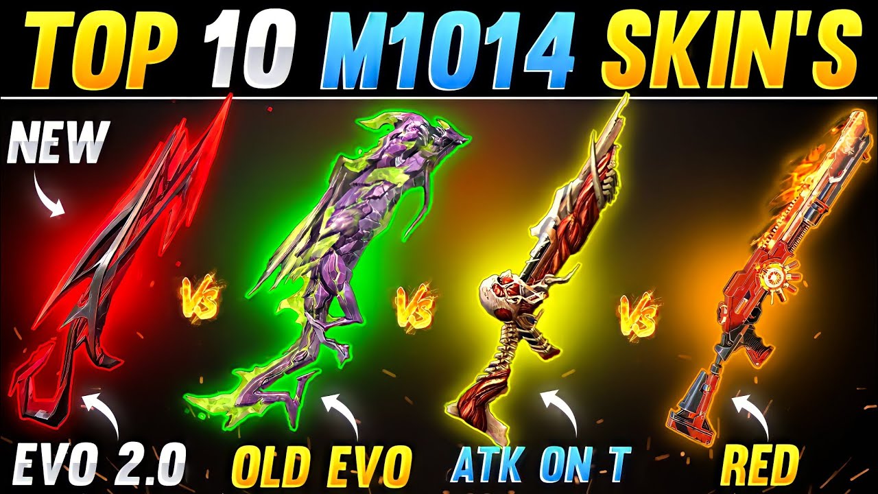NEW M1014 2.0 VS GREEN FLAME DRACO | BEST M1014 SKIN IN FREE FIRE | TOP ...
