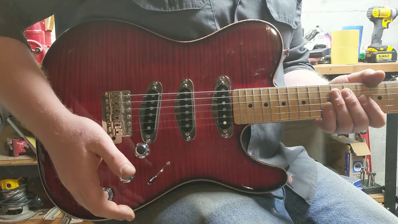 Warmoth Tele Strat Blend Mod Wiring Demo - YouTube