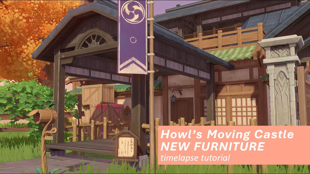 Howl's Moving Castle 🧡 | NEW Inazuma Furniture | serenitea pot ...