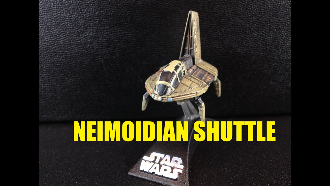 Star Wars Titanium Neimoidian Escort Shuttle - YouTube