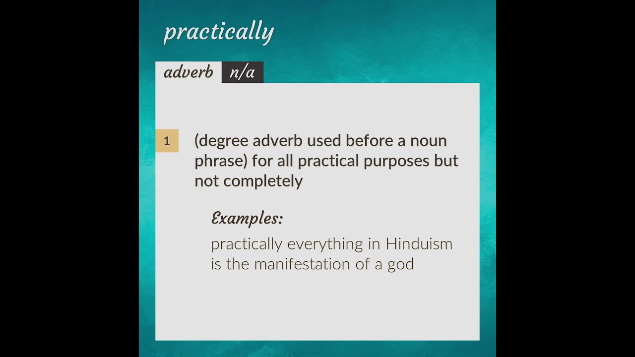 What does practical mean store