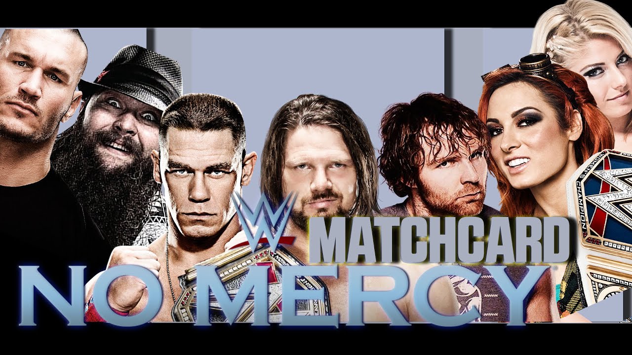 WWE No Mercy 2016 Matchcard - YouTube