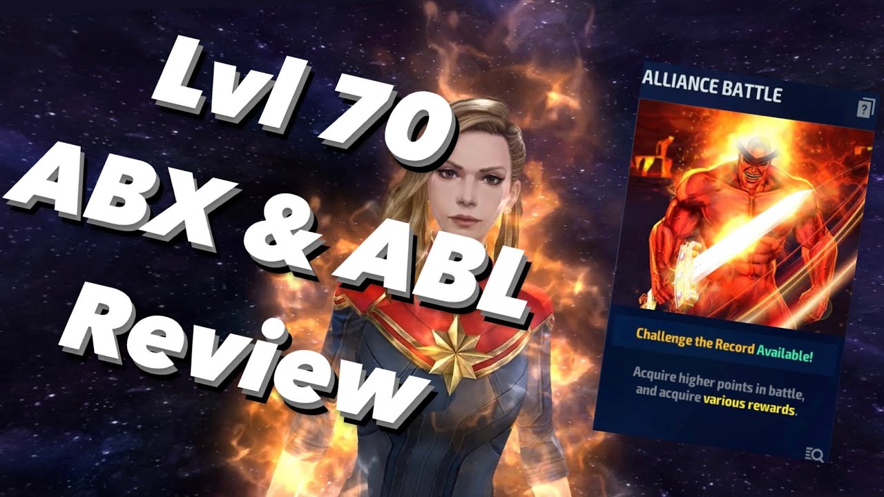 Lvl 70 Captain Marvel Abx/Abl Review - Marvel Future Fight - YouTube