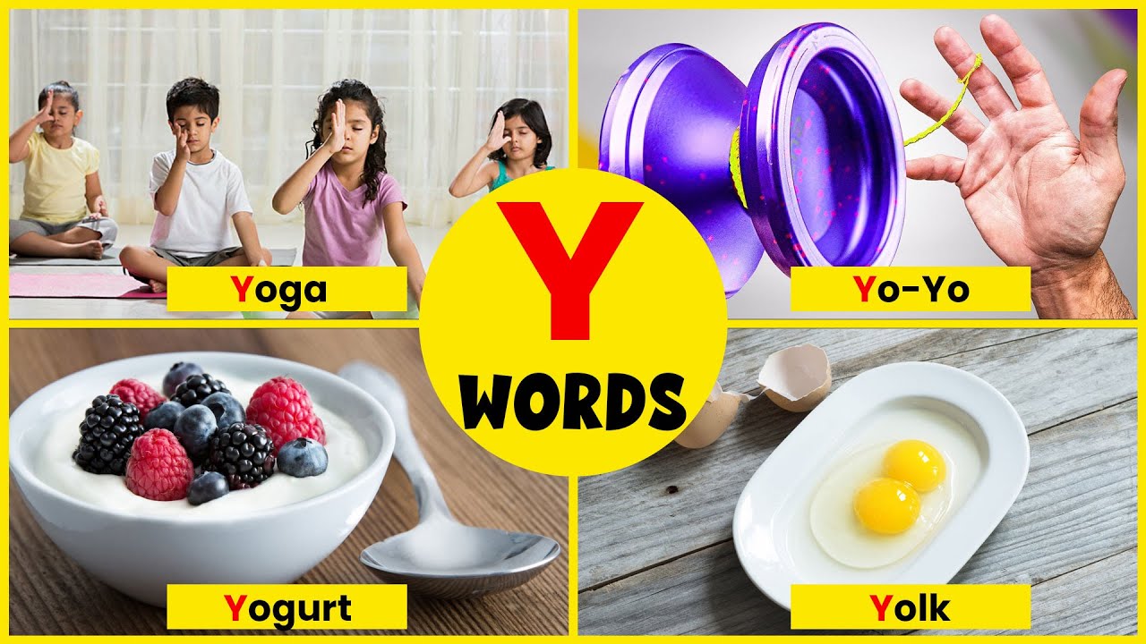 Learn ABC Words With Alphabet Y | Pronunciation For Kids # ...