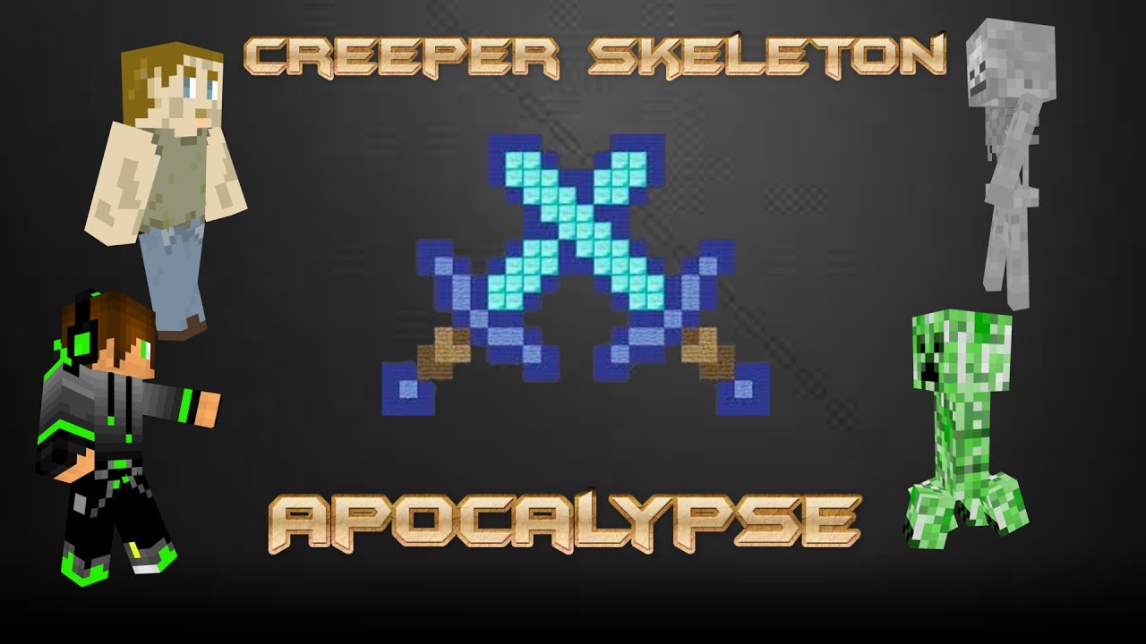 Minecraft Server: Creeper Skeleton Survival Apocalypse! - YouTube