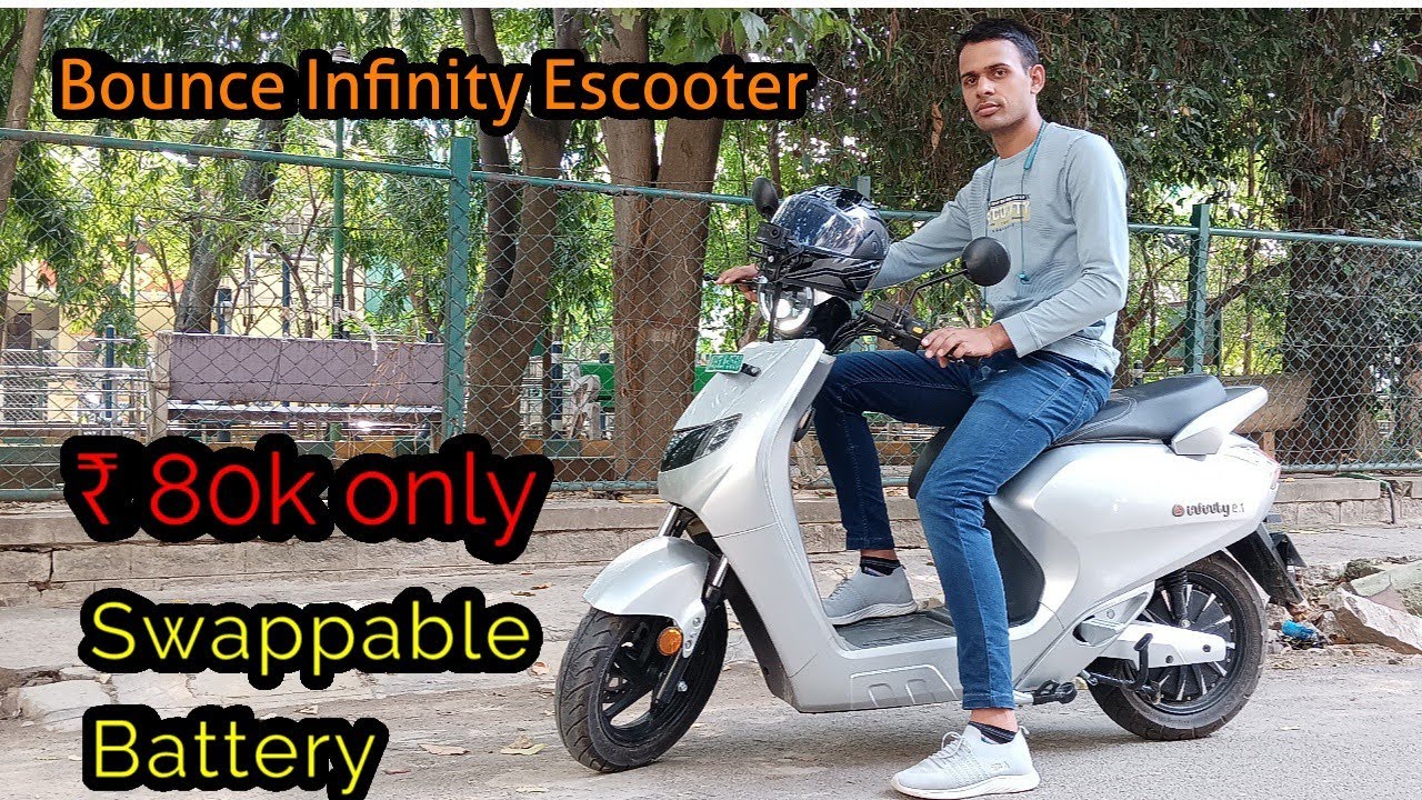 Bounce Infinity E1 Electric Scooter Review | Budget Escooter |Removable ...