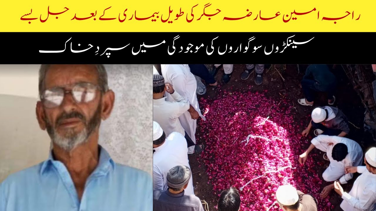 Raja Amin passes away after a long illness of liver disease | راجہ امین ...