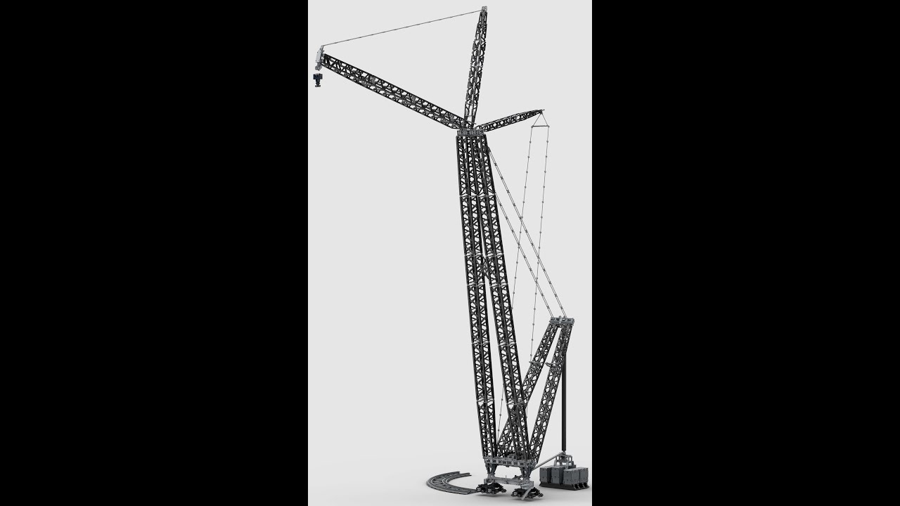 LEGO RING CRANE BMS HCR-3000 ASSEMBLY VIDEO - YouTube