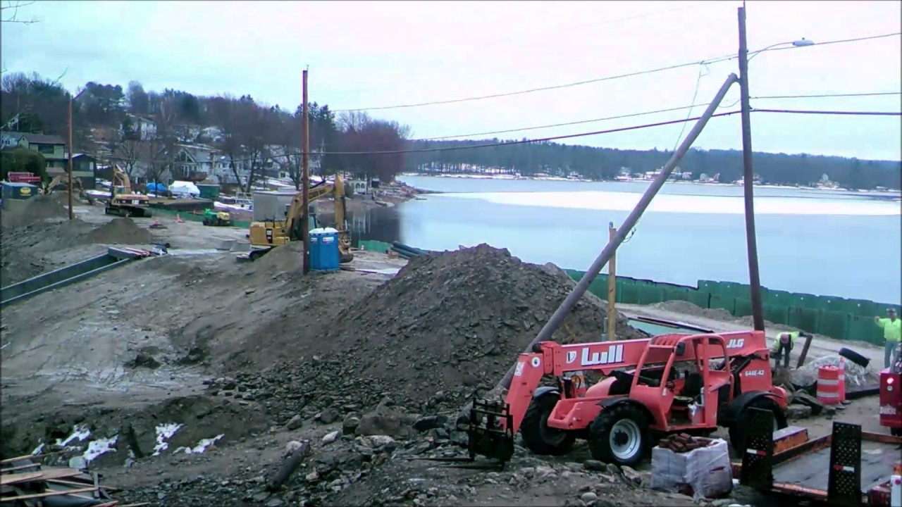 Ramshorn Pond Dam Project 2016-2017 38: Road Construction - YouTube