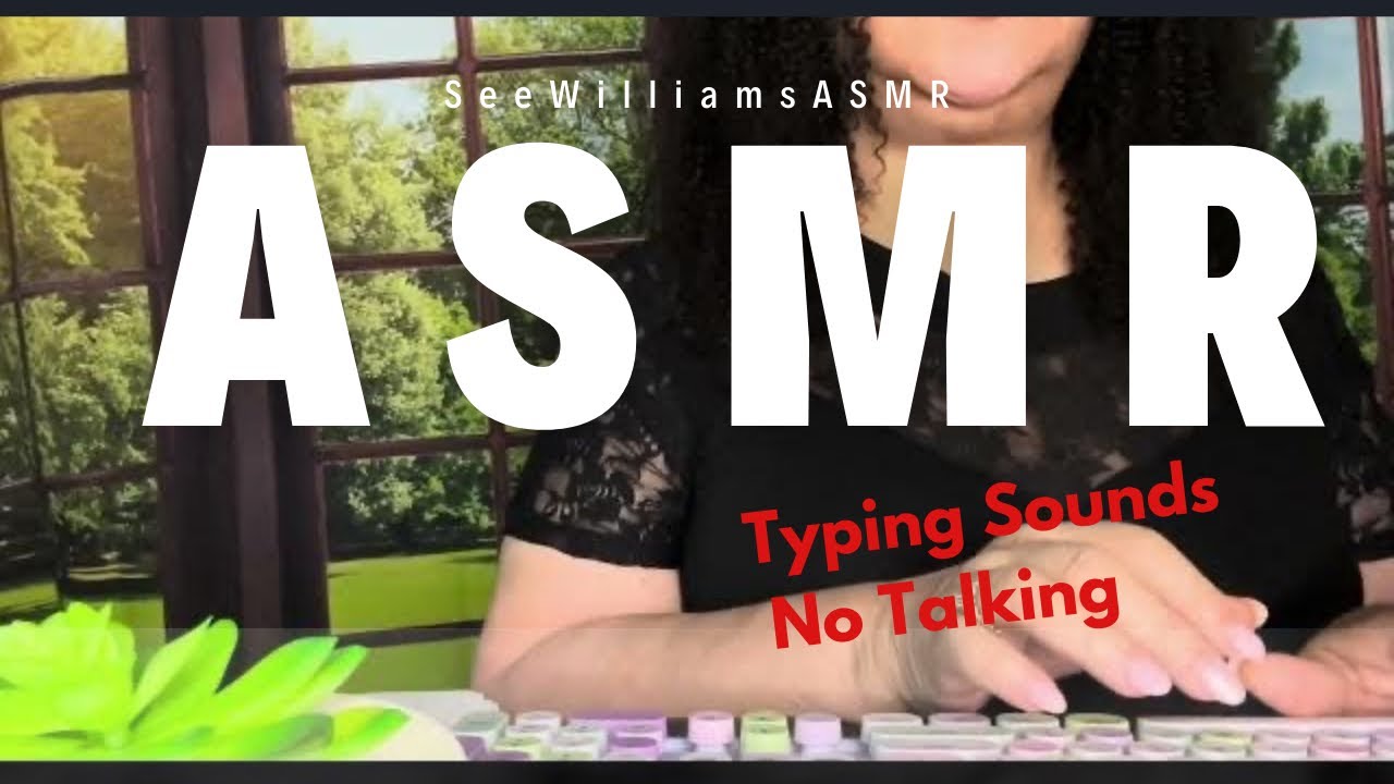 ASMR Office Chewing Gum and Tapping on the Keyboard - YouTube