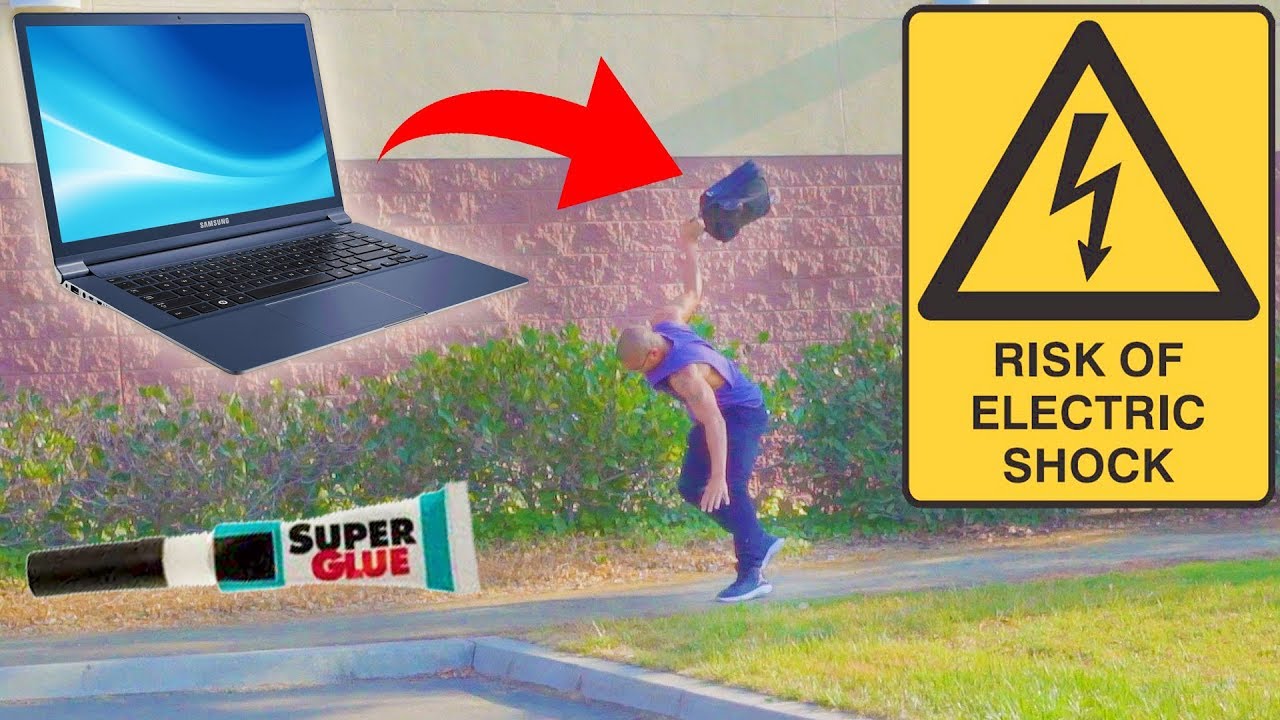 LAPTOP BAIT PRANK!! - YouTube