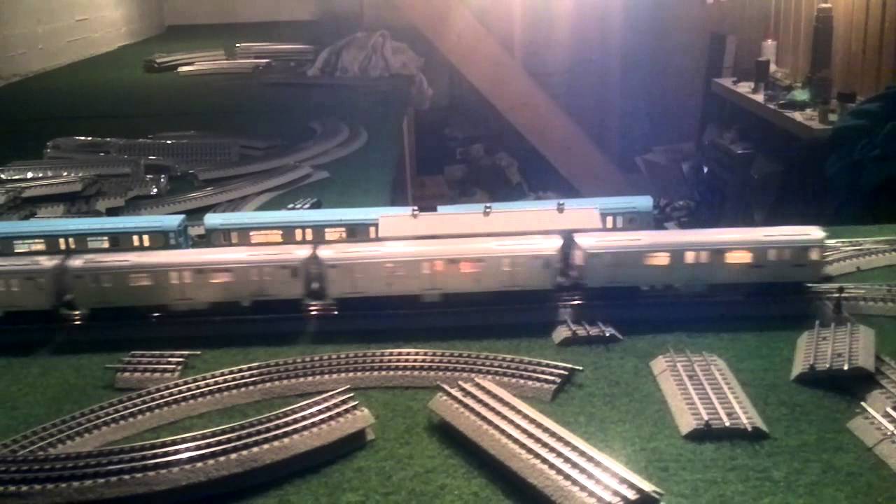 MTH R142A and R36 driving on the rebuilded layout. - YouTube