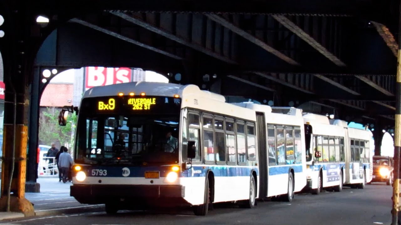 MTA New York City Bus: Nova Bus LFS Articulated #5793 & New Flyer XD60 ...