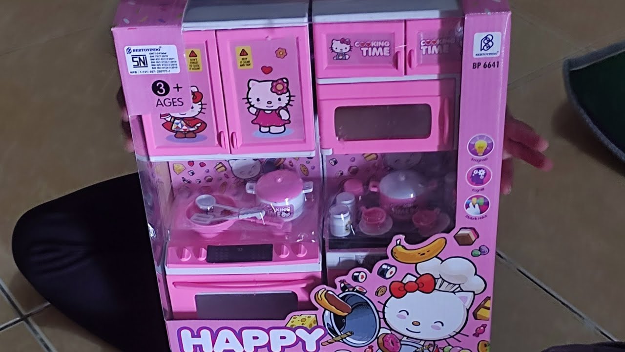 Unboxing Kitchen set masak masakan mainan anak perempuan di dapur happy ...