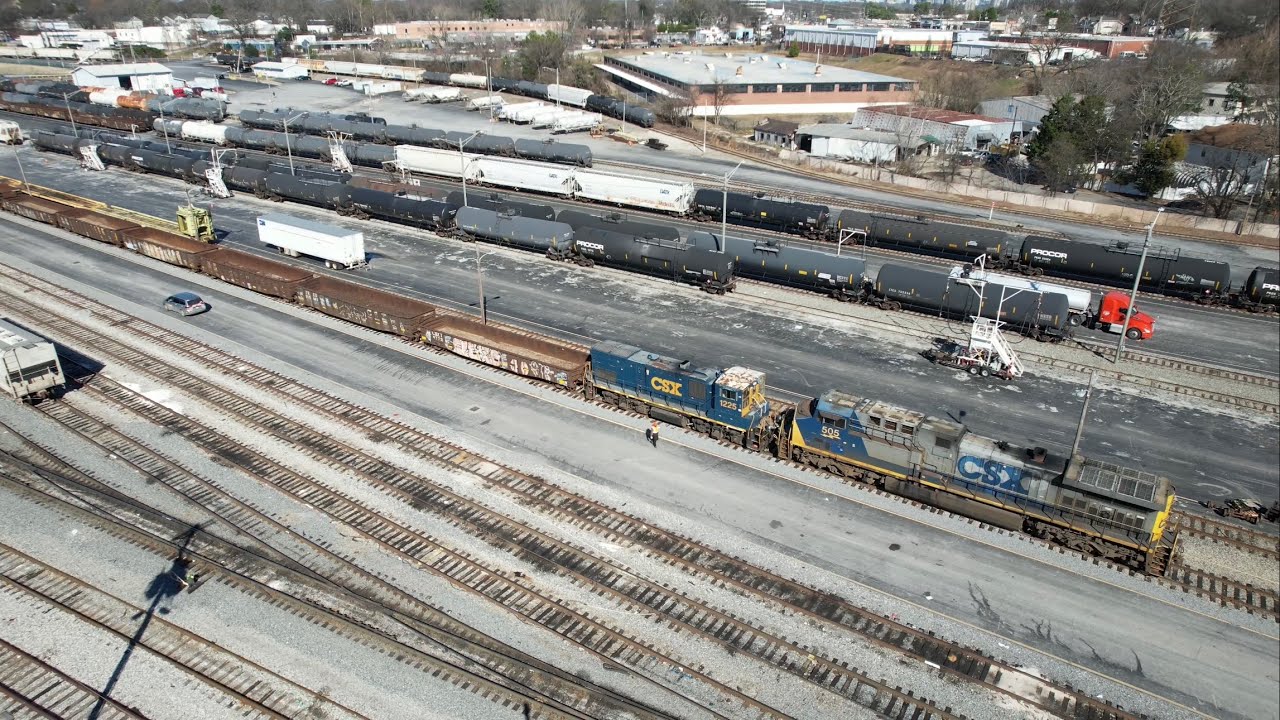 Some Trains at the CSX Yard in Atlanta, an NS MOW Train, Trains at ...