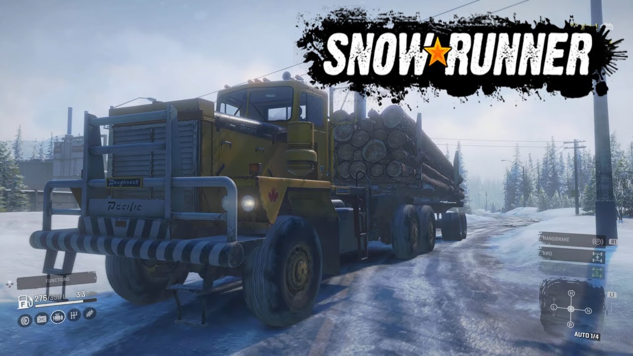 SNOWRUNNER - Deliver long logs to Sawmill Alaska - YouTube