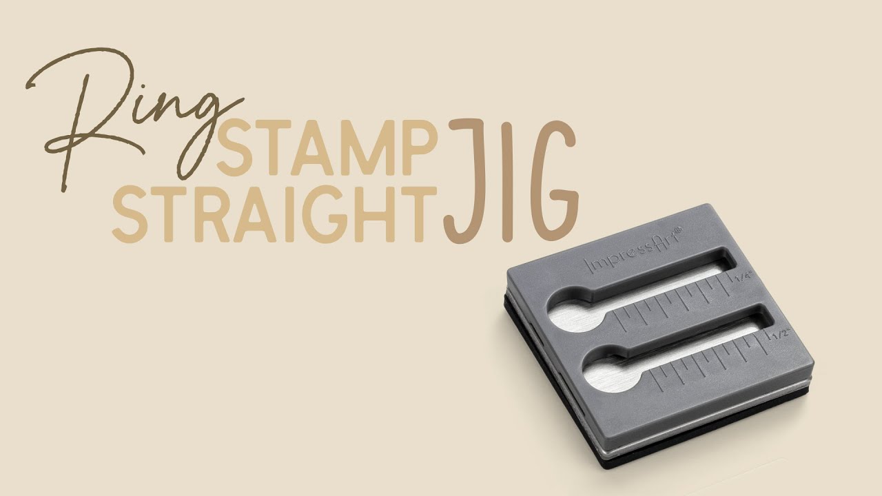 How To Metal Stamp With A Stamp Straight Jig: Easy Ring Making Tutorial ...