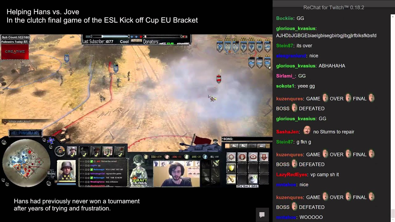Helping Hans Finally wins a tournament - ESL EU Kick Off Cup - YouTube
