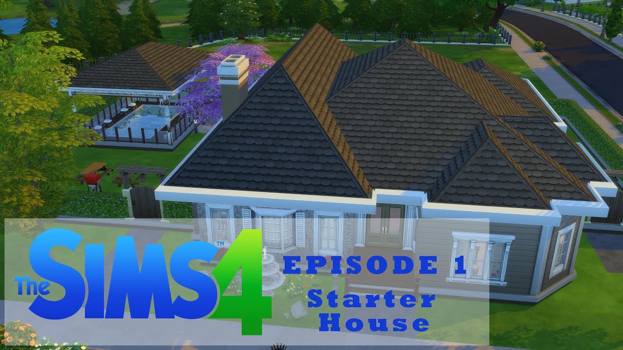 The Sims 4 - House Tutorial: Starter House EP. 1 - YouTube