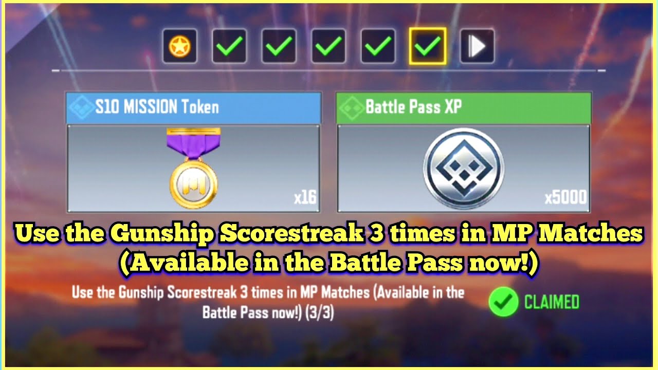 Cod Mobile use the gunship scorestreak 3 times in mp matches (available ...