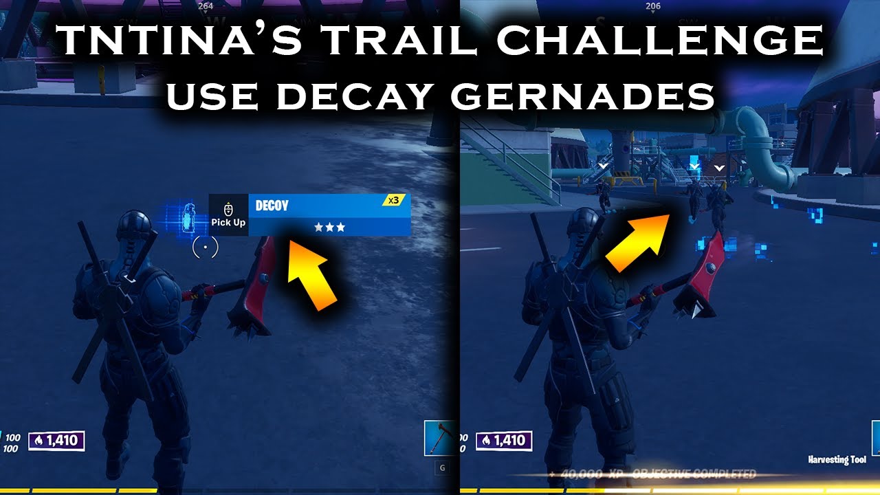 Fortnite *NEW* Use Decoy Grenades - TNTina's Trail - YouTube