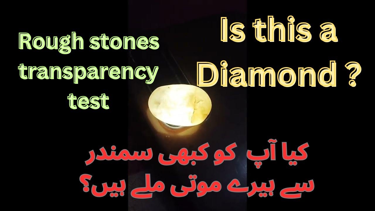 Diamond l Rough Gemstones/ how to check stones / transparency test # ...