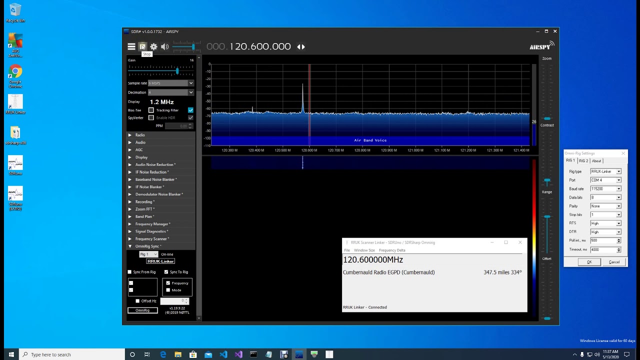 SDR Sharp with RRUK Scanner Linker - SDR Frequency Lookups - YouTube