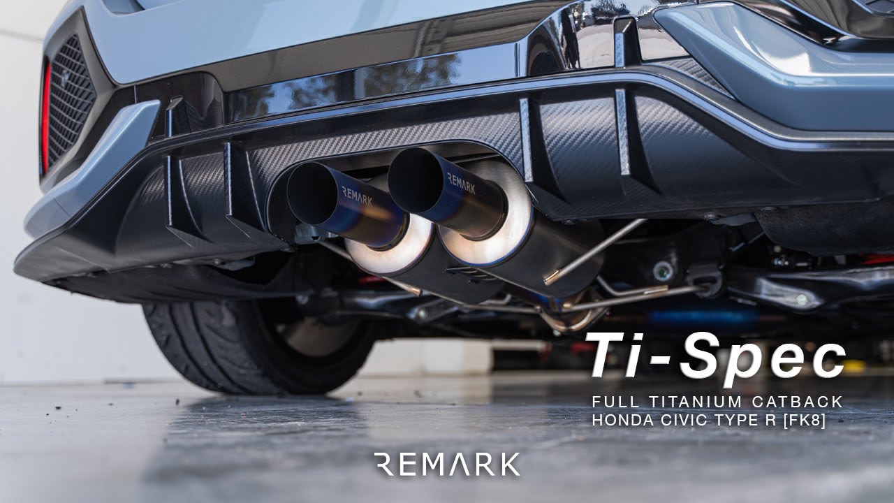 REMARK Ti Spec - Honda Civic Type R [FK8] Full Titanium Catback Exhaust ...