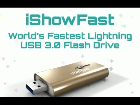 iShowFast World's fastest flash drive for iOS devices - YouTube