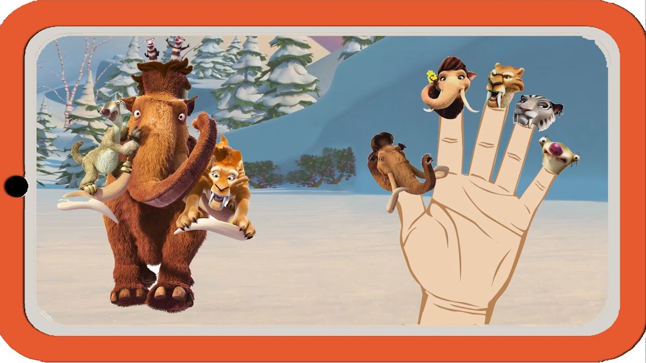 Ice Age Finger Family Song | Cartoon Finger Family Collection | Kids ...