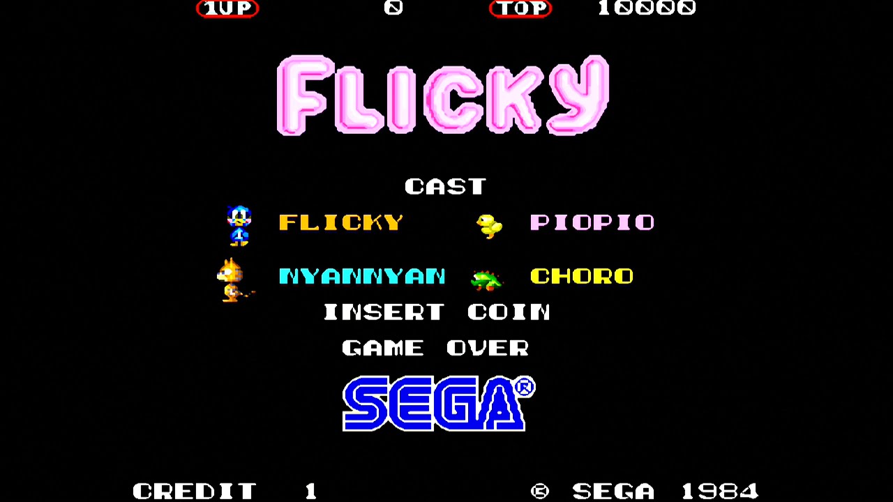 Flicky - Arcade Gameplay - SEGA 1984 - YouTube