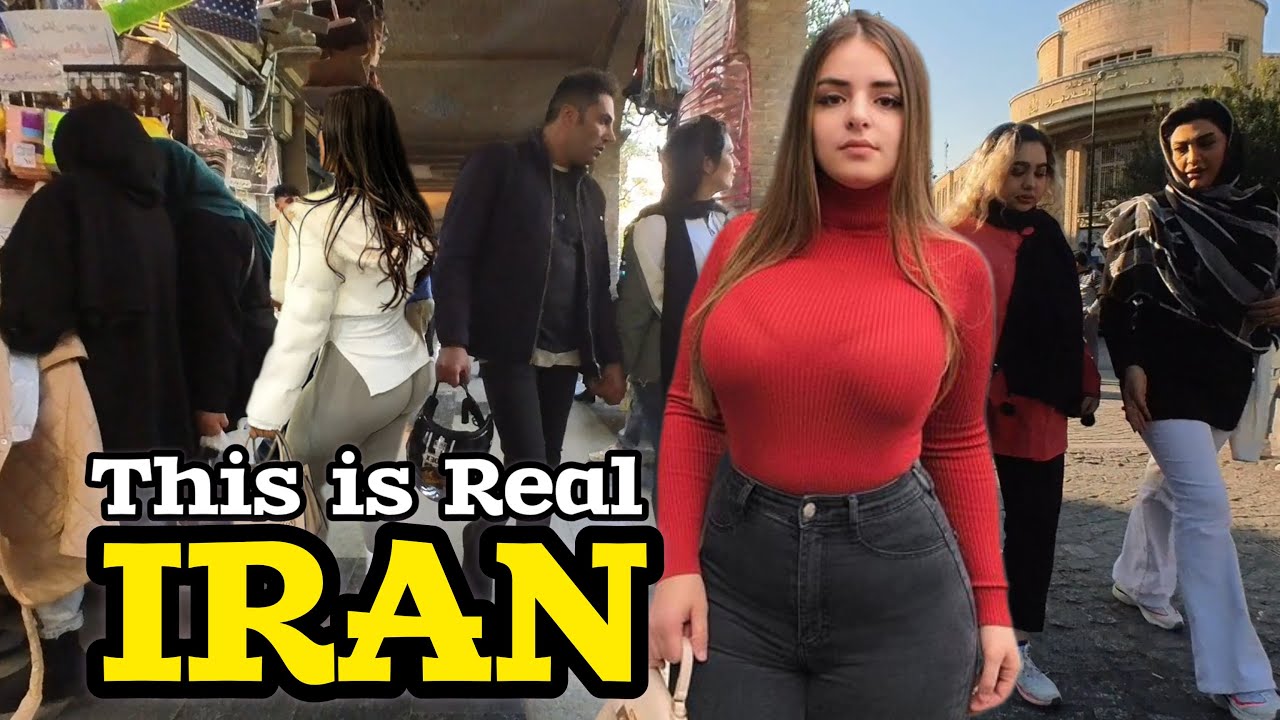 4K This is Real IRAN | Iranian GIRLS and BOYS on Business Street in ...
