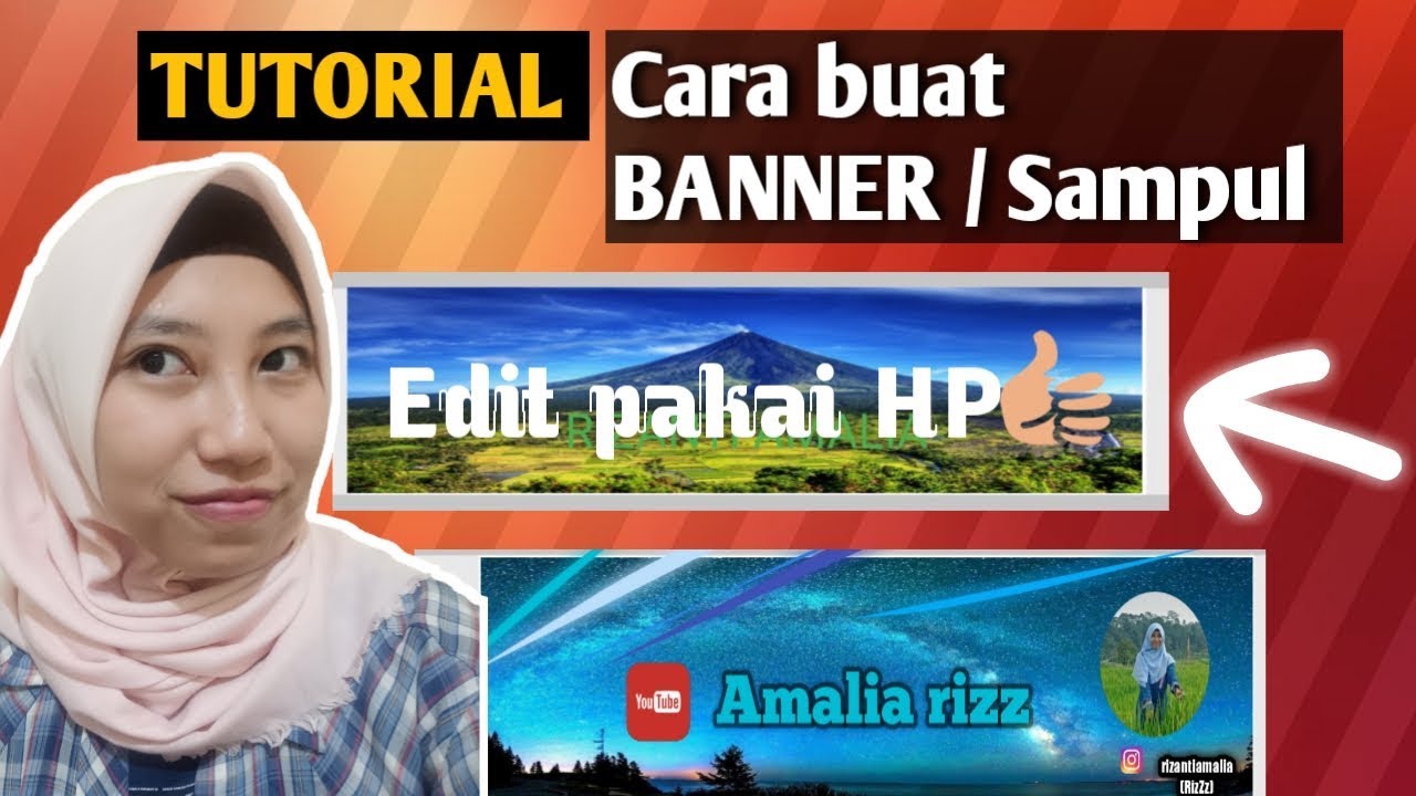 Cara BUAT BANNER/Sampul YouTube - YouTube