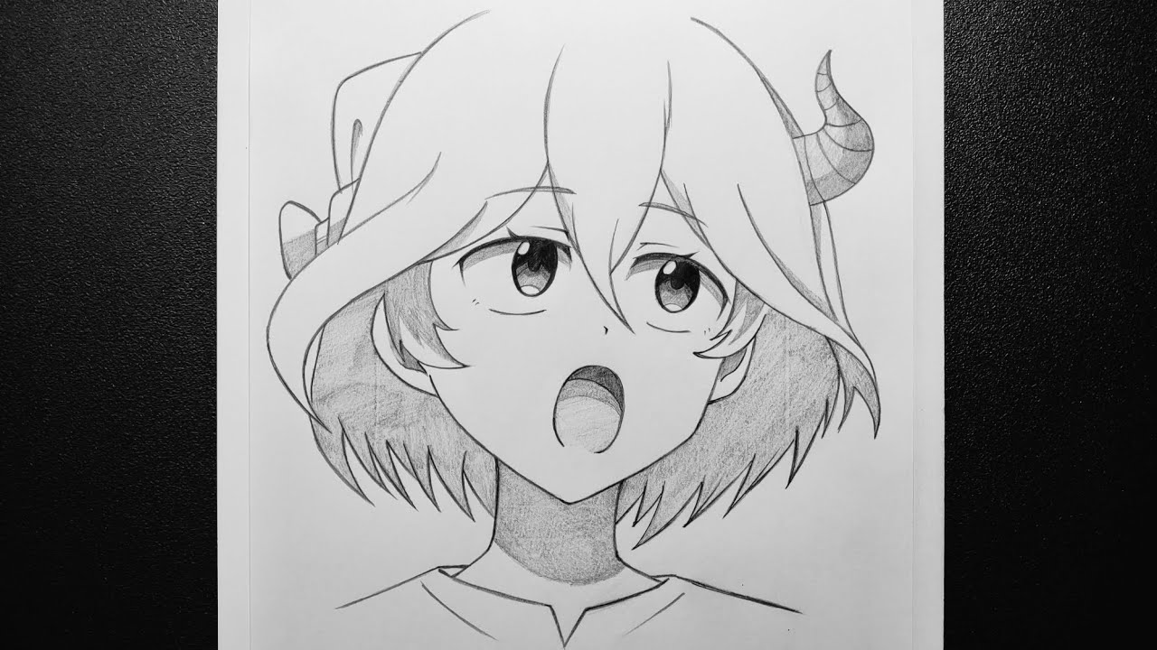 Anime drawing | How to draw Kid Vermeil | How to sketch anime girl easy ...