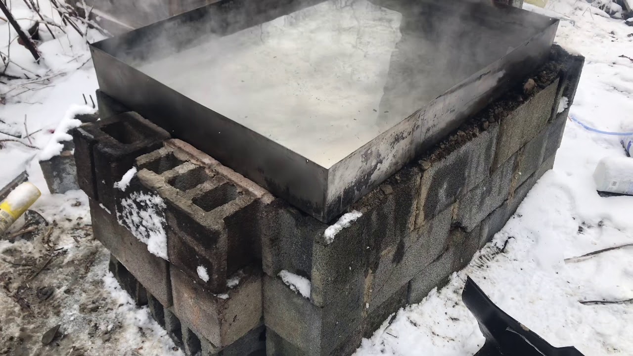 Maple syrup evaporation disaster - YouTube