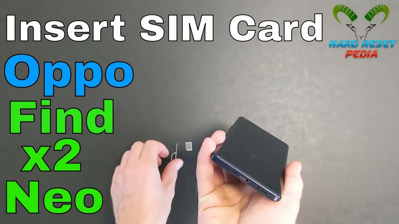 Oppo Find X2 Neo Insert The SIM Card - YouTube