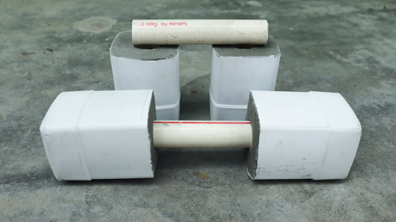 Easy Homemade dumbbells - Cool Gym Equipment - Anish Fitness - YouTube