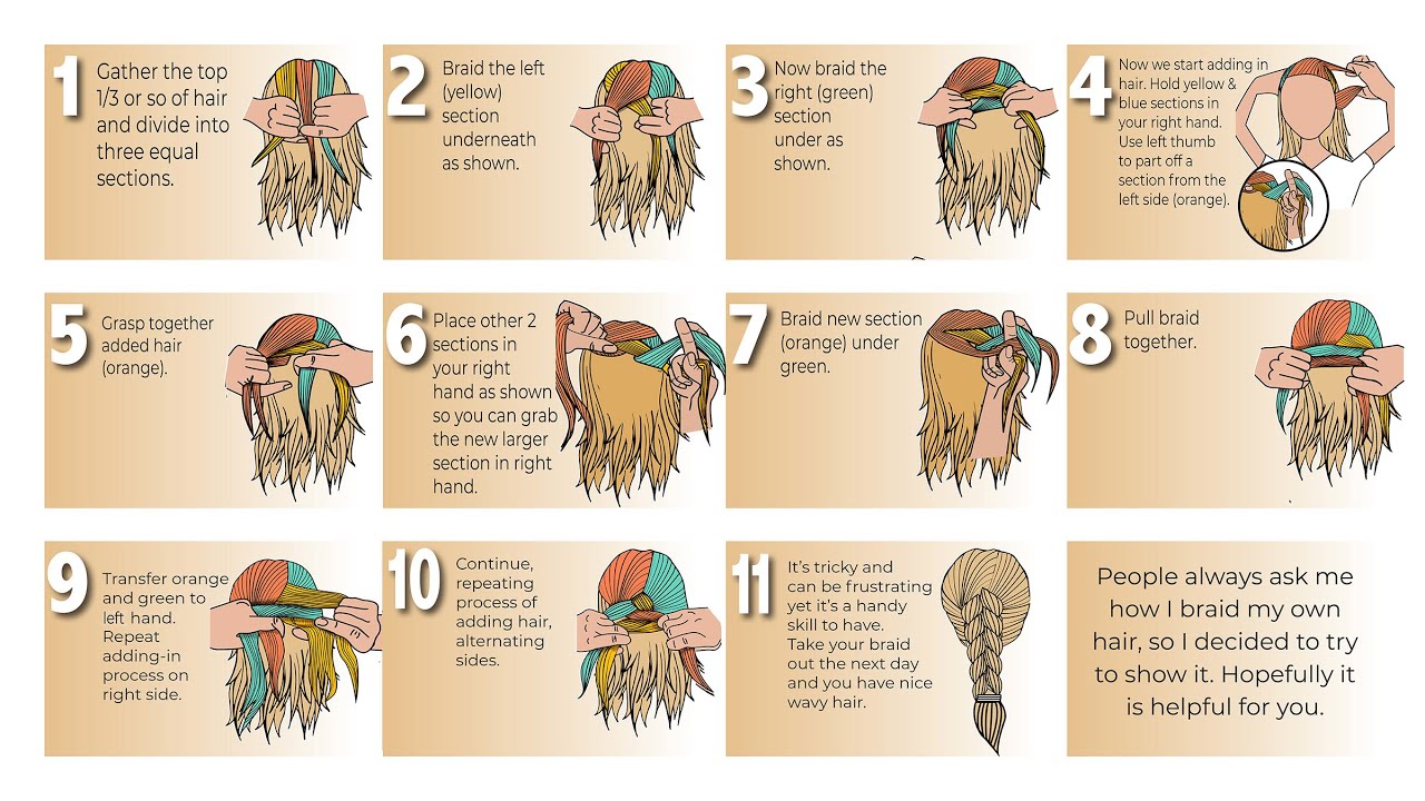 How to Braid Your Hair - YouTube