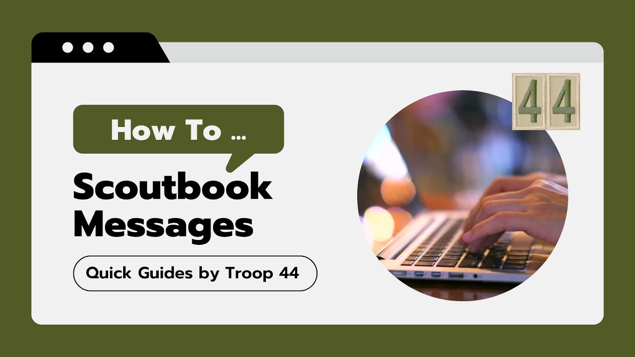 How to - Scoutbook Messages - YouTube