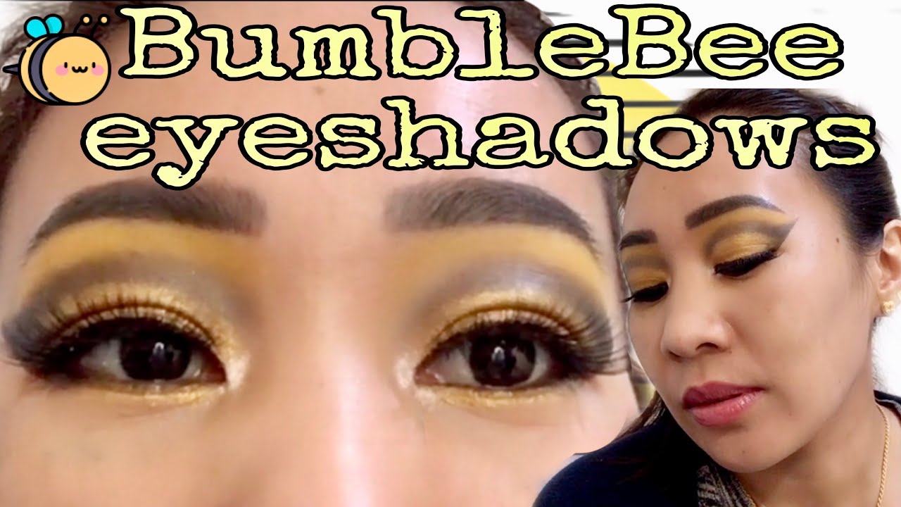 BumbleBee Eye Make Up | simple and easy yellow and black eyeshadows ...