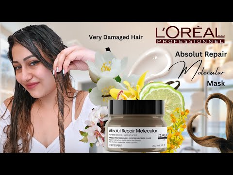 LOREAL Absolut Repair Molecular Hair Mask Review🔥 | Intense Hair Damage Repair Routine